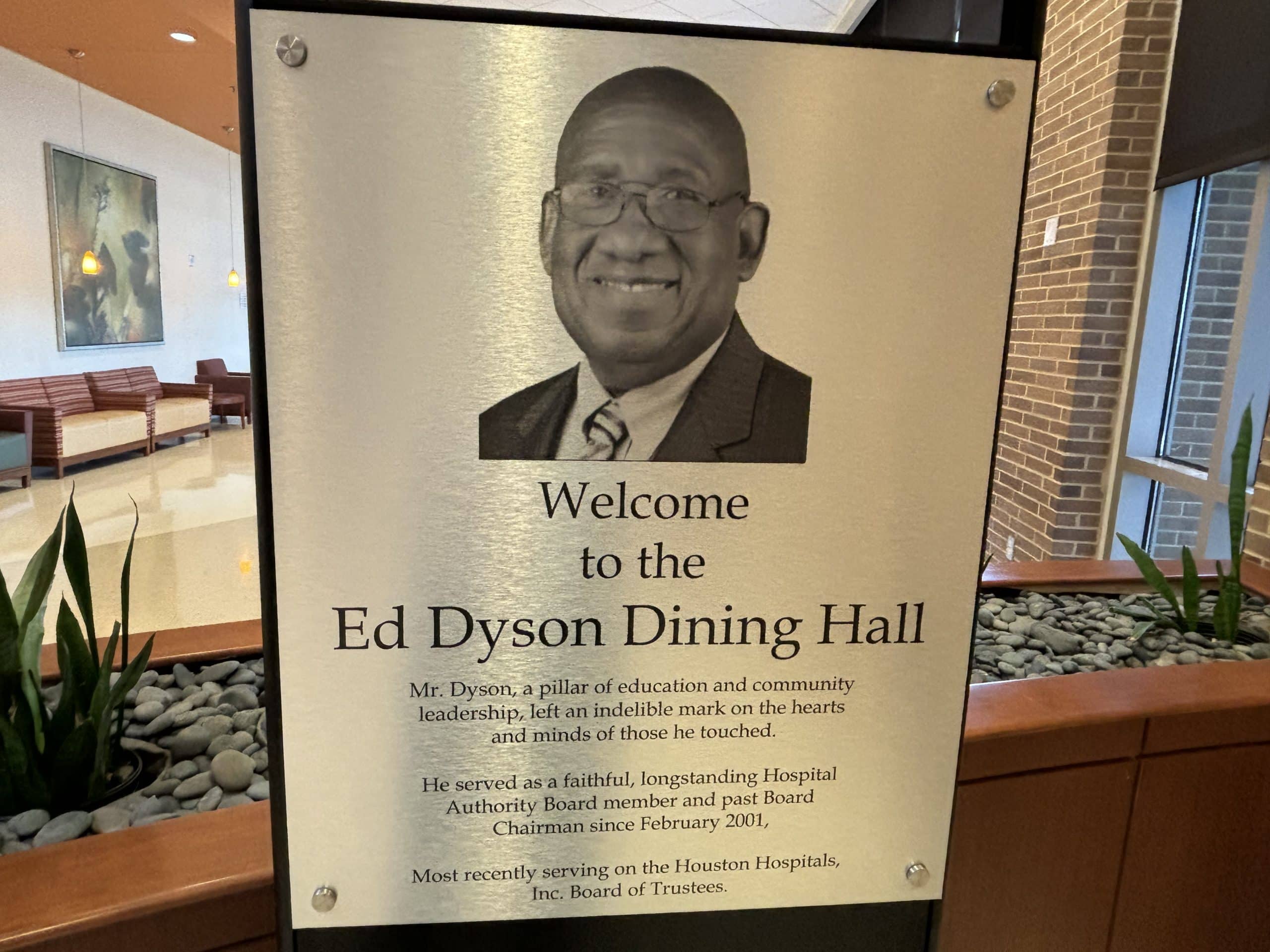 Houston Healthcare honors the life of Ed Dyson with dedication ceremony ...